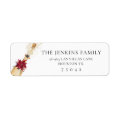 Elegant Holiday Cocktail Party Return Address Label | Zazzle