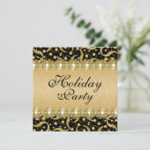 Elegant holiday party "year end" function invitation | Zazzle