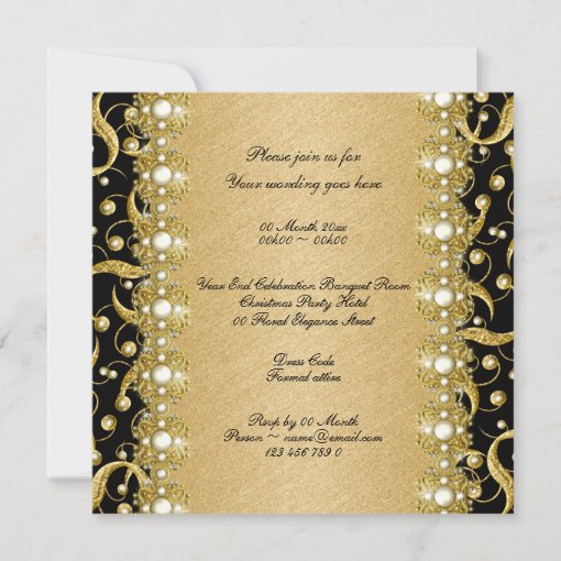 Elegant holiday party "year end" function invitation | Zazzle