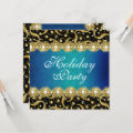 Elegant holiday party "year end" function invitation | Zazzle