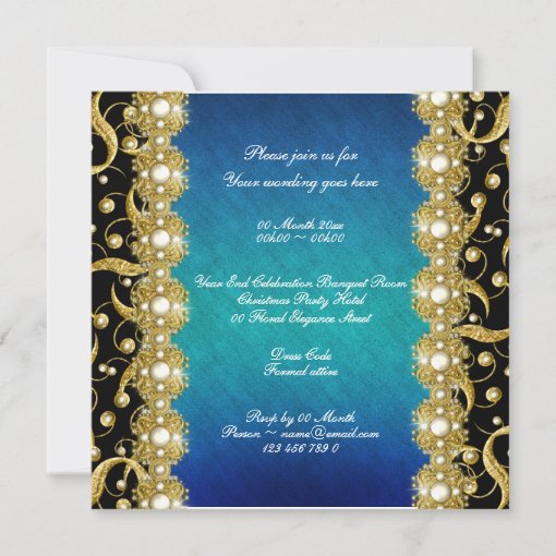 Elegant holiday party "year end" function invitation | Zazzle