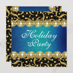 Elegant holiday party "year end" function invitation | Zazzle