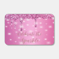 Elegant Hot Pink Glitter Drip Bachelorette Matchboxes | Zazzle