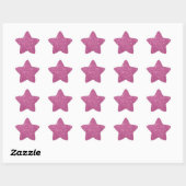 Elegant Hot Pink Glitter Star Sticker | Zazzle