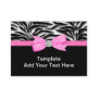 Elegant Hot Pink Zebra Business Cards | Zazzle