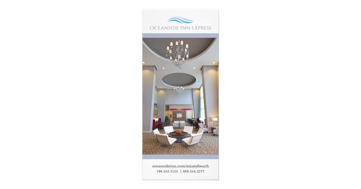 Elegant Hotel Rack Card | Zazzle
