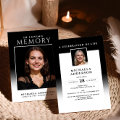 Elegant In Loving Memory Photo Funeral/Memorial Invitation | Zazzle