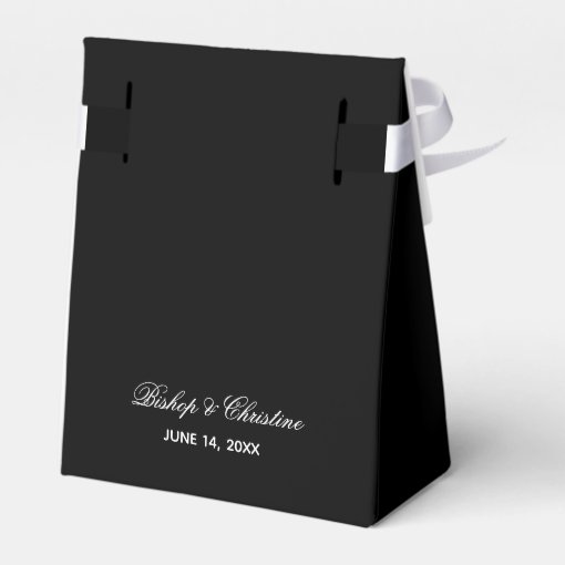 Elegant Initials wedding favor box | Zazzle