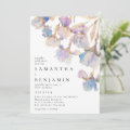 Elegant Iris Floral Wedding Invitation | Zazzle