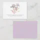 Elegant Iris Floral Wedding Registry Enclosure Card | Zazzle