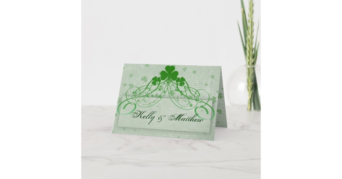 Elegant Irish Note Card | Zazzle