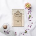 Elegant Islamic Arch Save the Date Invitation Foil Invitation | Zazzle