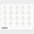 elegant Islamic nikah custom wedding Classic Round Sticker | Zazzle
