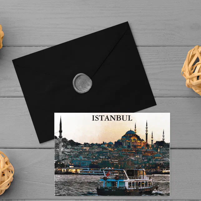 Elegant Istanbul Turkey Hagia Sophia Architecture Postcard | Zazzle