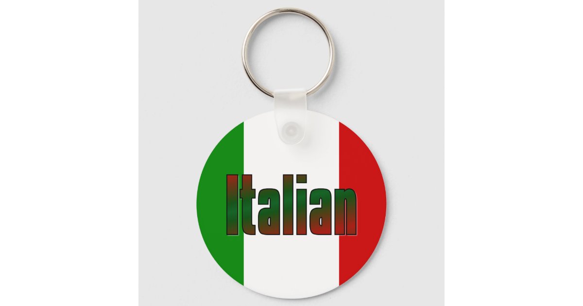 Elegant italian keychain | Zazzle