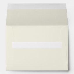 Elegant Ivory and Gold Wedding Invitation Envelope | Zazzle