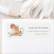 Elegant Ivory Orange Green Cocktail Address Label | Zazzle