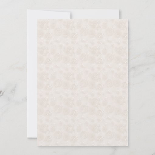 Elegant Ivory Pearl Wedding Invitation | Zazzle
