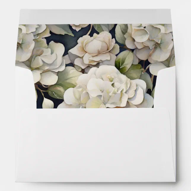 Elegant ivory pink green navy watercolor floral envelope | Zazzle Elegant ivory pink green navy watercolor floral envelope | Zazzle