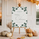 Elegant Ivory & Sage Fall Botanical Wedding Sign | Zazzle