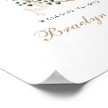 Elegant Ivy Greenery Floral Crest Welcome Sign | Zazzle