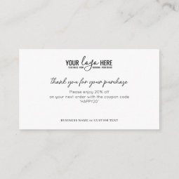 Elegant Jewelry Care Instructions Business Logo Enclosure Card | Zazzle