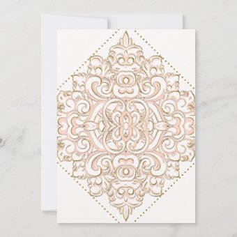 Elegant Lace Scroll Swirl Modern Simple Wedding Invitation | Zazzle
