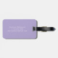 Elegant Lavender Lilac Script Name Personalized Luggage Tag | Zazzle