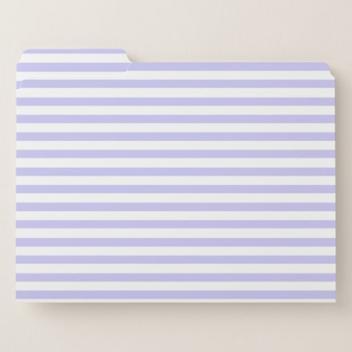 Elegant Lavender Striped File Folder | Zazzle