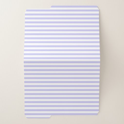 Elegant Lavender Striped File Folder | Zazzle
