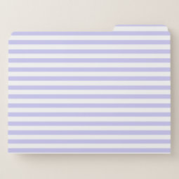 Elegant Lavender Striped File Folder | Zazzle