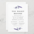 Elegant Lavender The Night Before Rehearsal Dinner Invitation | Zazzle
