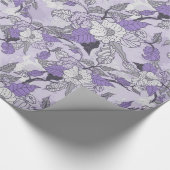 Elegant Lavender & White Floral Wrapping Paper | Zazzle