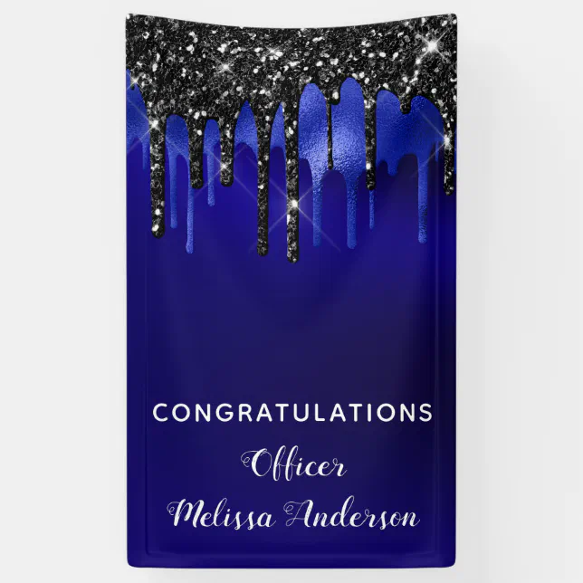 Elegant Law Enforcement Retirement Police Banner | Zazzle