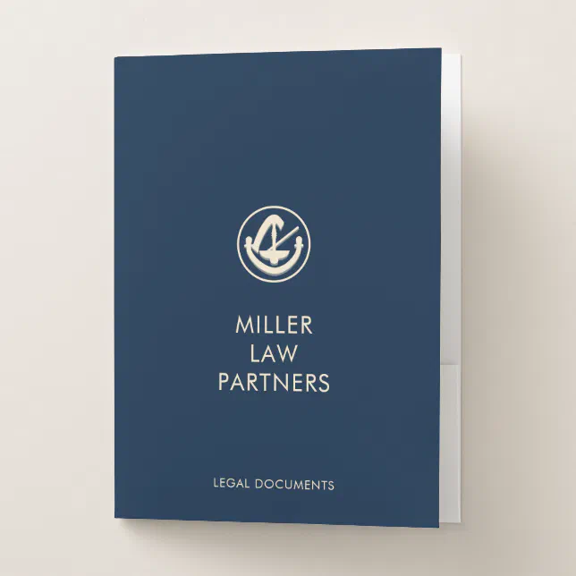 Elegant Legal Pocket Folder | Zazzle