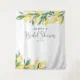 Elegant Lemon Bridal Shower Tapestry | Zazzle