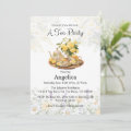 Elegant Lemon Floral Tea Party/ Customize Party Invitation | Zazzle
