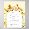 Elegant lemon Pacifier hunt game Poster | Zazzle