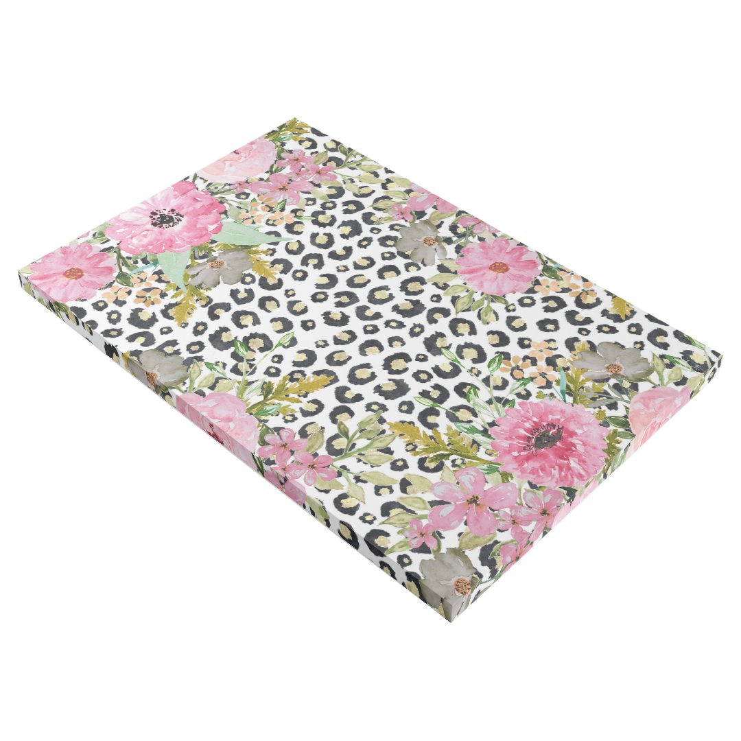 Elegant leopard print and floral design | Zazzle