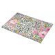 Elegant Leopard Print and Floral Design Cloth Placemat | Zazzle