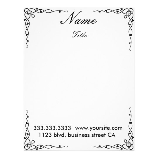 elegant letterheads letterhead | Zazzle.com