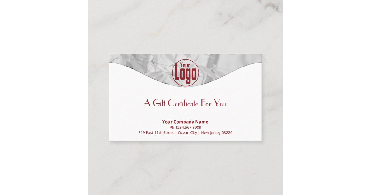 Elegant Life Coach QR Code Gift Certificate | Zazzle