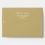 Elegant Script | Cream Monogram Wedding Invitation Envelope | Zazzle