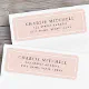 Elegant light blush pink return address label | Zazzle