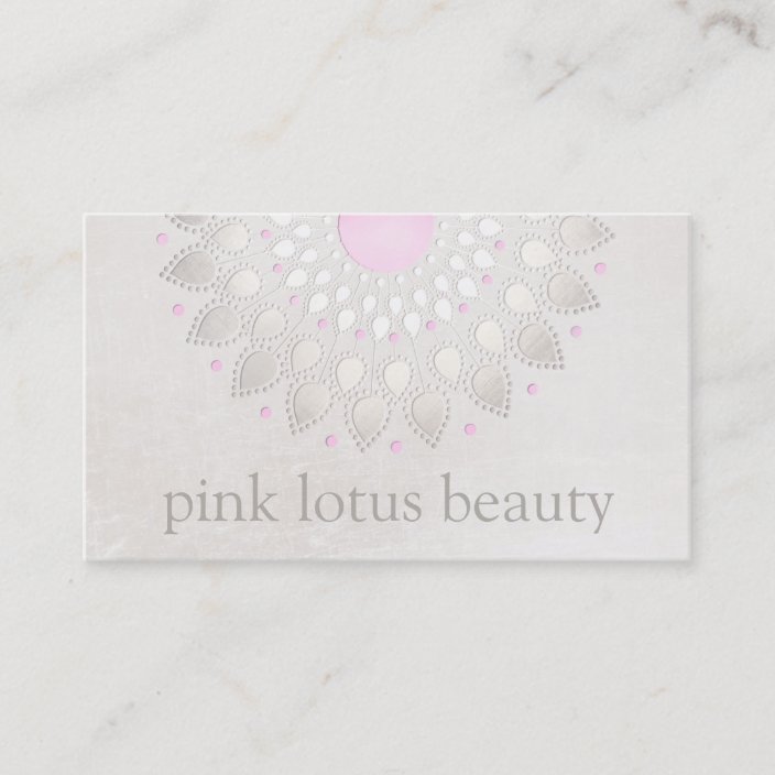 Elegant Light Pink Lotus Flower Business Card | Zazzle.com