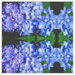 Elegant Floral Blue Purple Hydrangea Pattern Fabric | Zazzle