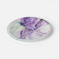 Elegant Lilac Flowers Wedding Paper Plates | Zazzle