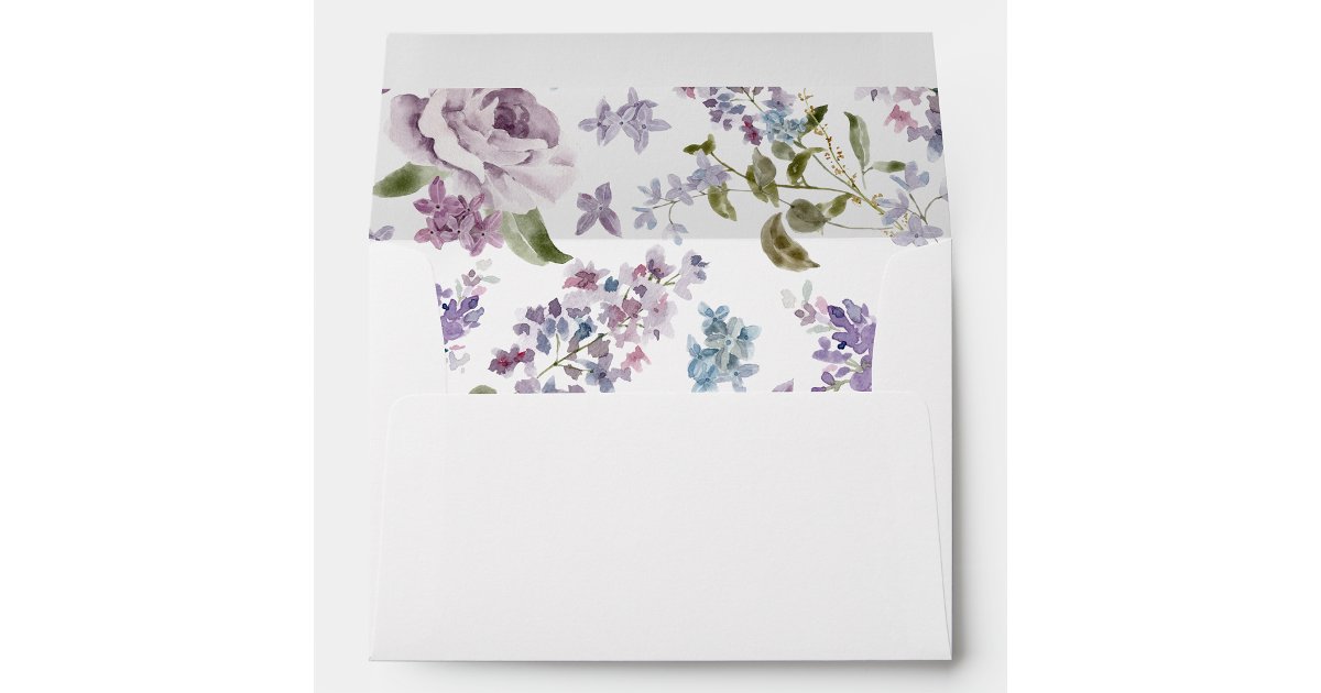Elegant Lilac Graduation Envelope | Zazzle