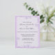 Elegant Lilac Scrollwork Formal Wedding Invite | Zazzle