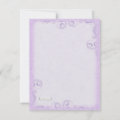 Elegant Lilac Scrollwork Formal Wedding Invite | Zazzle